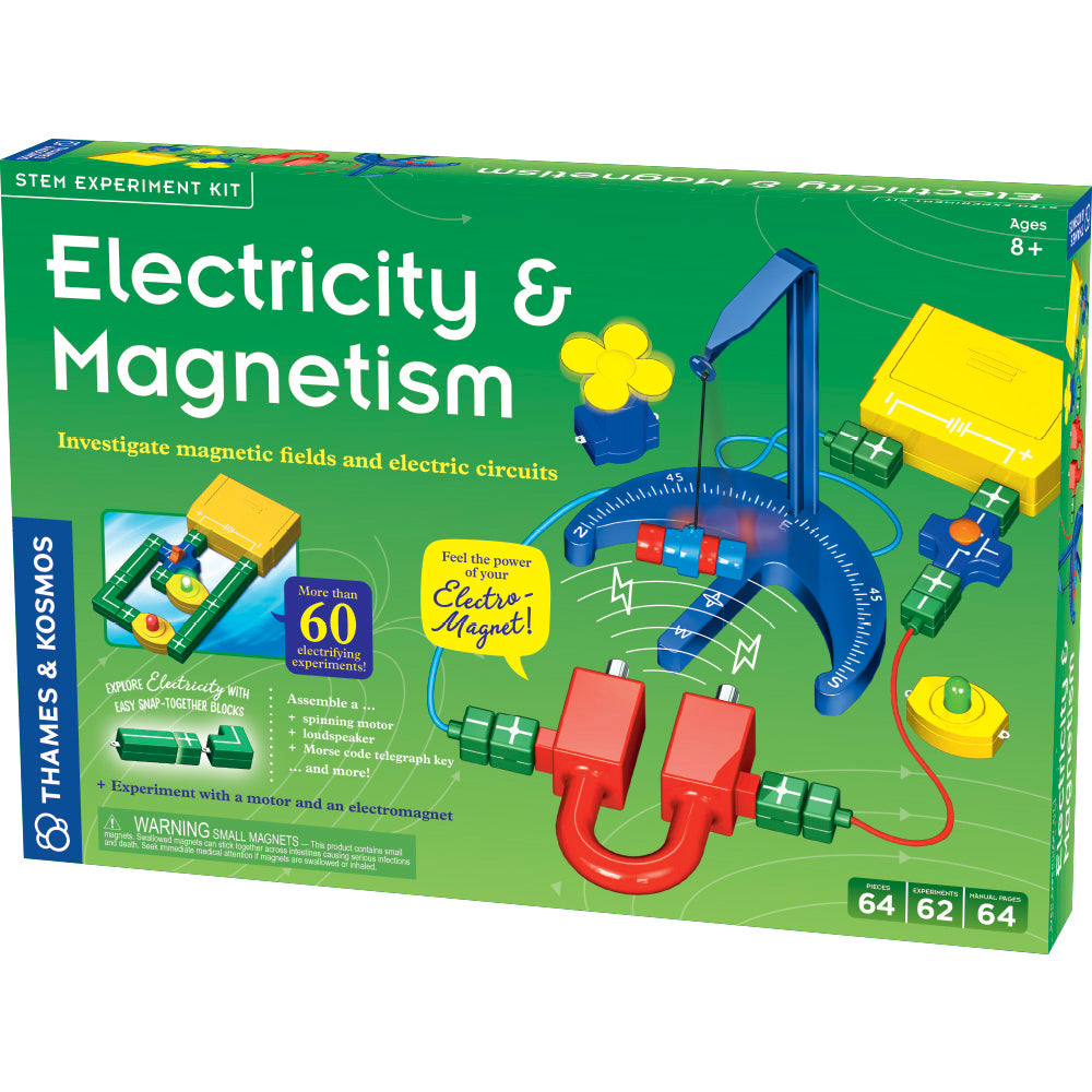 Electricity & Magnetism STEM Kit | 62 Safe Experiments for Ages 8 ...