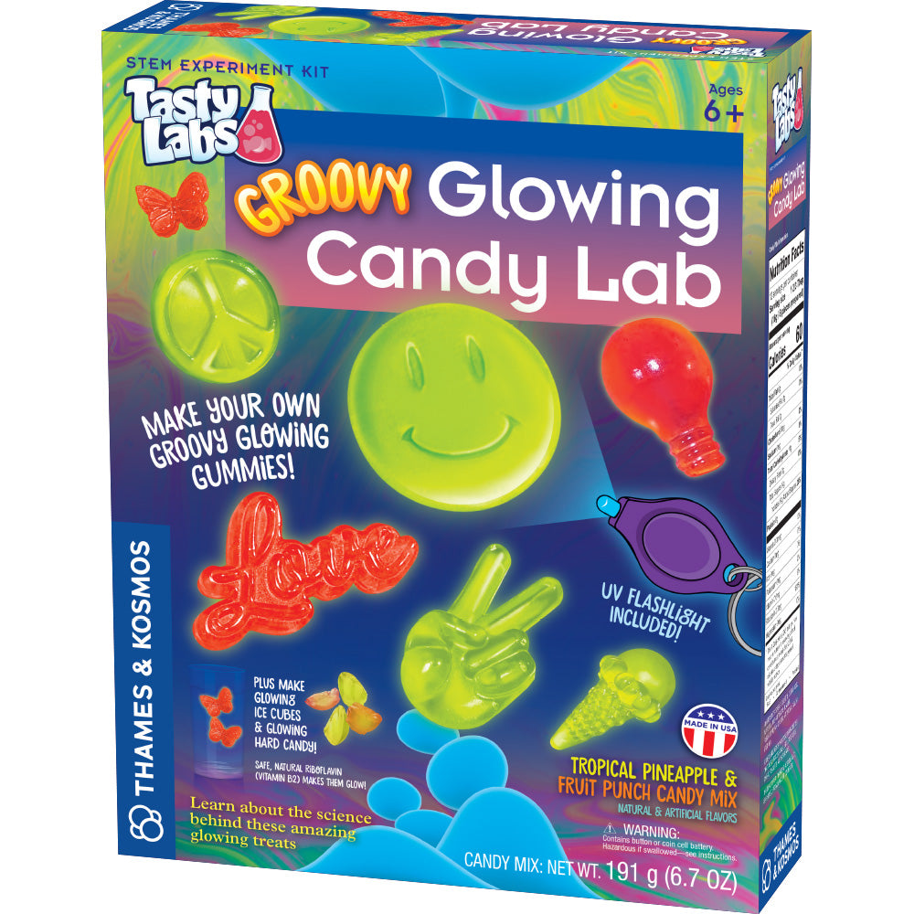 Groovy Glowing Candy Lab | DIY Glow-in-the-Dark Candies & Ice Cubes – Thames & Kosmos