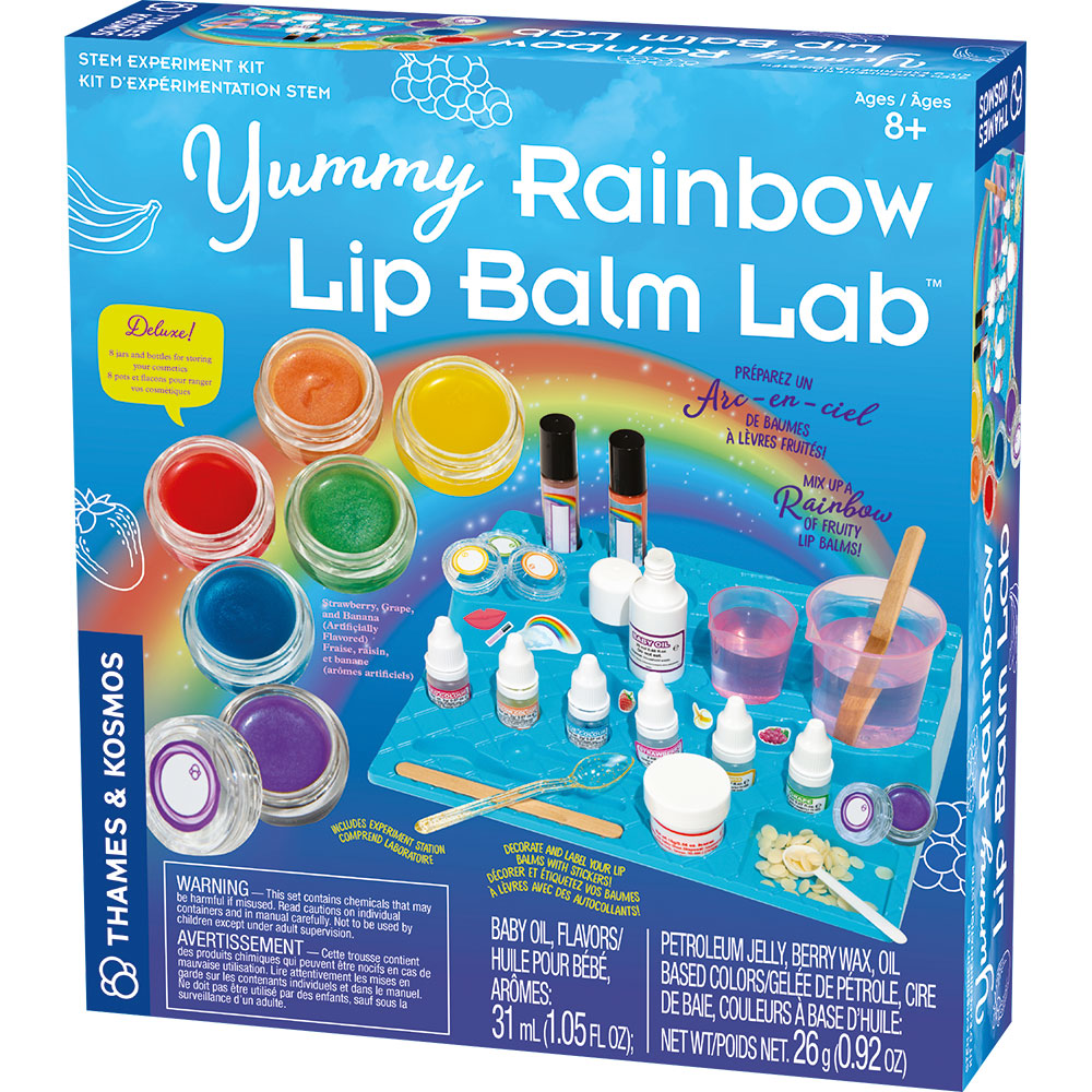 Yummy Rainbow Lip Balm Lab STEM Kit | DIY Lip Balm & Lip Glosses ...