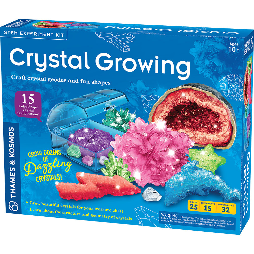 Crystal Growing Kit - Grow Dazzling Crystals and Conduct 15 Experiments ...