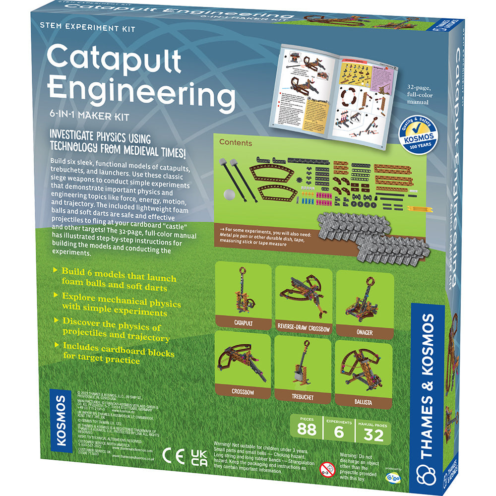 Safe Foam Projectile Toys Catapult Engineering STEM Kit - Build 6 ...
