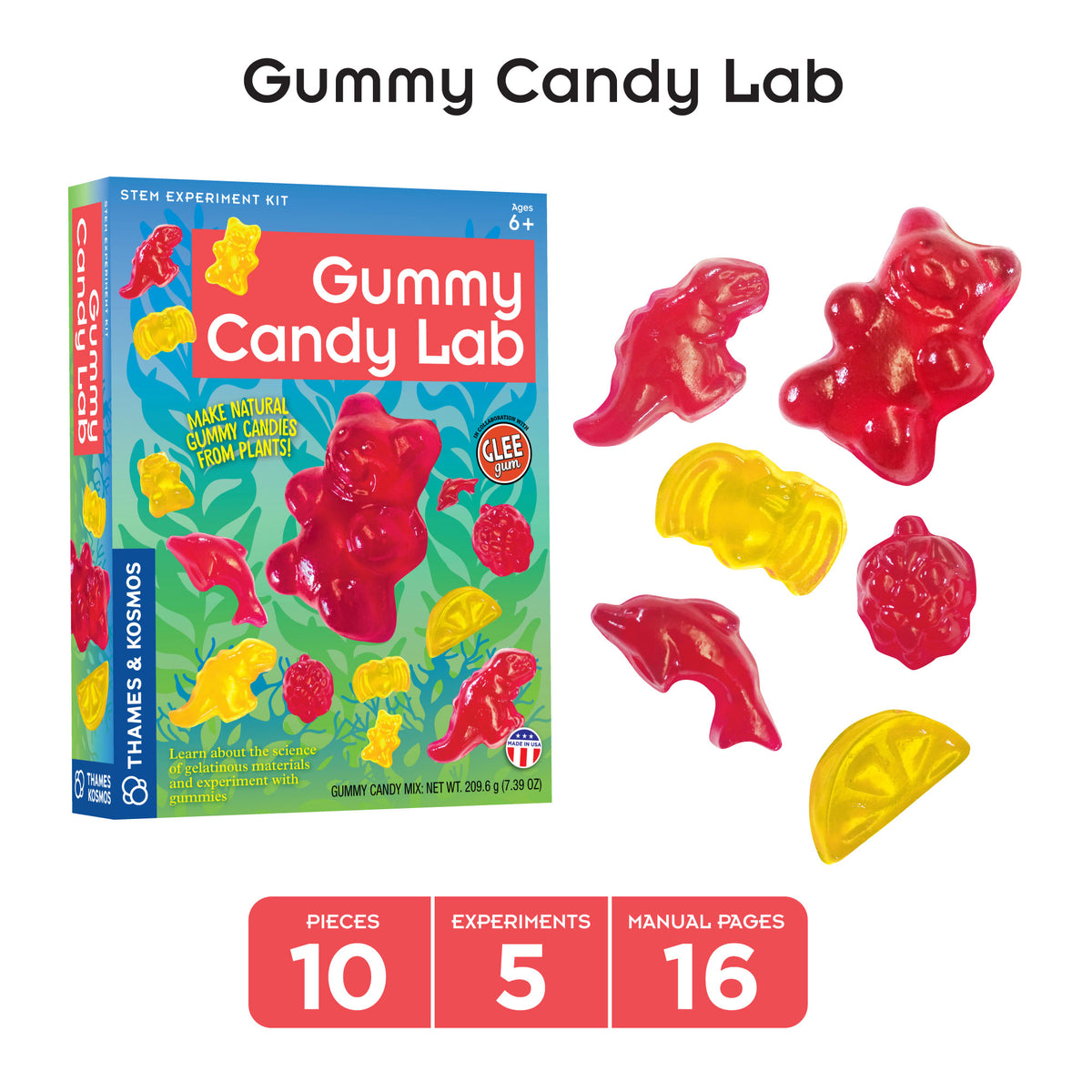 Candy Science Experiment Kits. Two-Pack: Gummy Candy Lab & Super Duper ...