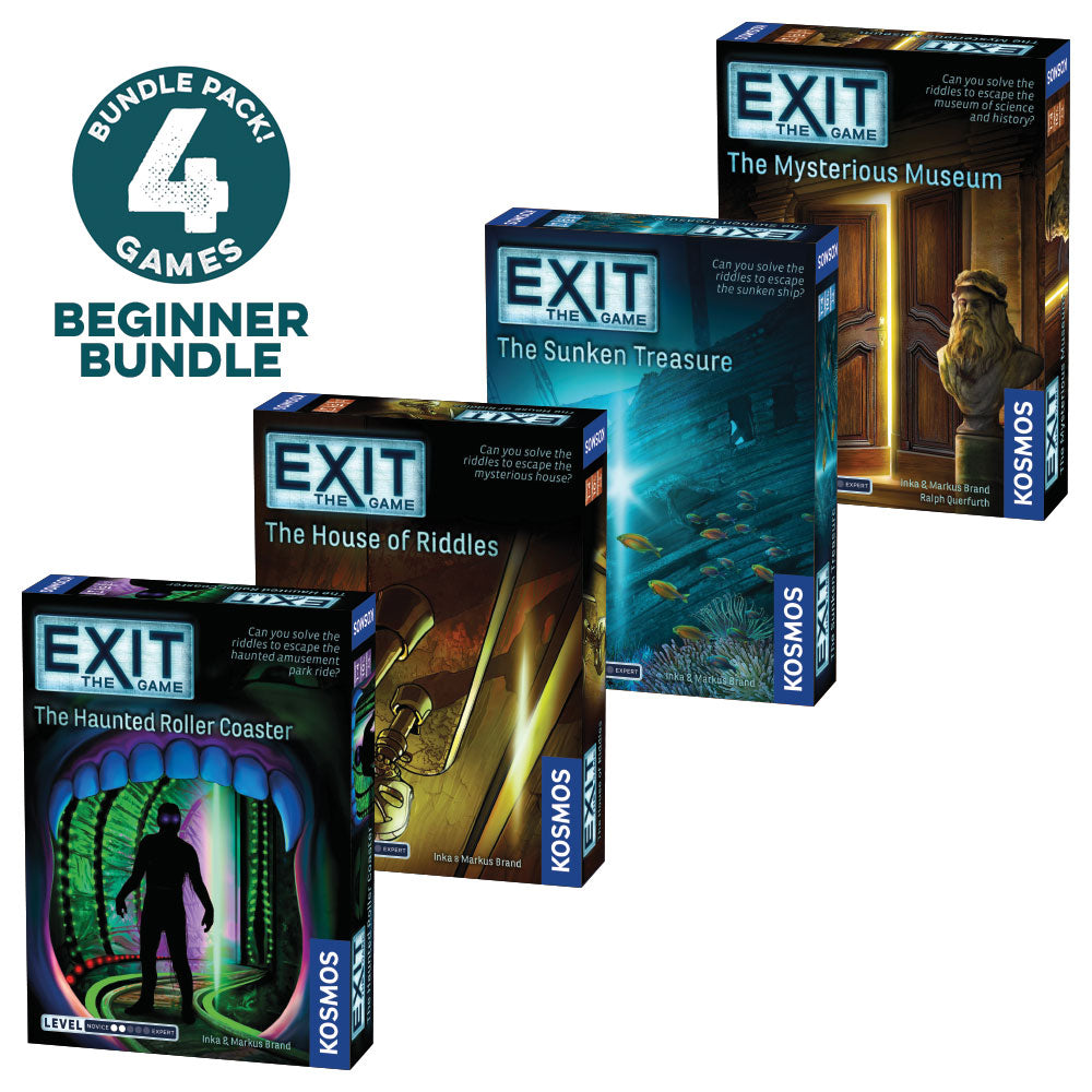 EXIT: The Game, Beginner Bundle. Four-Pack: The Haunted Roller Coaster ...